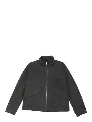 You Must Create Medium High Neck Zip-up Jacket - Grey