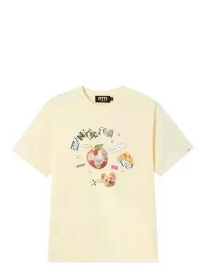 MINI CREAM Graphic Print T-shirt - Yellow