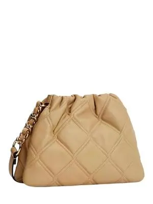 Tommy Hilfiger Quilted Ruched Shoulder Bag - Neutrals