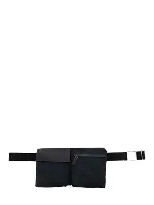 Gucci Gg Canvas Double Pocket Belt Bag - Blue