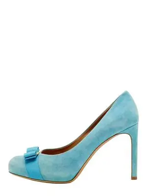 SALVATORE FERRAGAMO Ferragamo Suede Platform Pumps