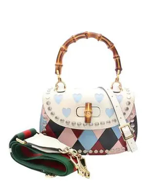 Gucci Livelight Bamboo Top Handle Bag Satchel - Multicolour