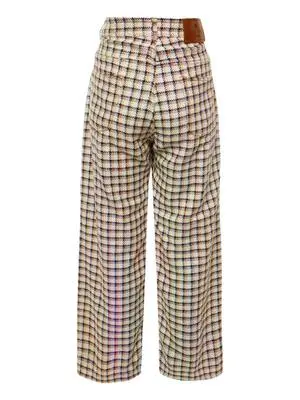 Etro Checked Tweed Trousers - Neutrals