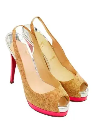 CHRISTIAN LOUBOUTIN Catenita Platform Sandals - Neutrals