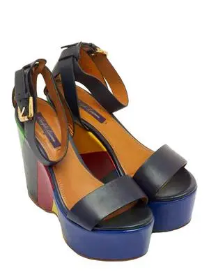 Polo Ralph Lauren Arianna Wedge Sandals - Blue