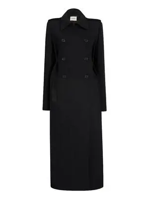 Khaite Alton Trench Coat - Black
