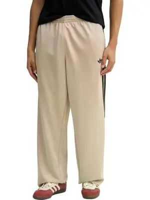 Adidas Adicolor Loose Logo-embroidered Side-stripe Track Pants - Neutrals