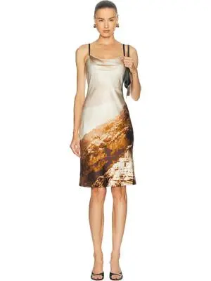 Staud Evangeline Silk Dress - Cliffside