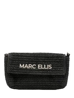 MARC ELLIS Woven Cross Body Bag - Black