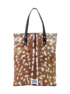 Burberry Pony Hair Tote Bag - Brown