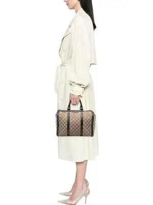 Gucci Gg Canvas Joy Boston Bag Satchel - Neutrals