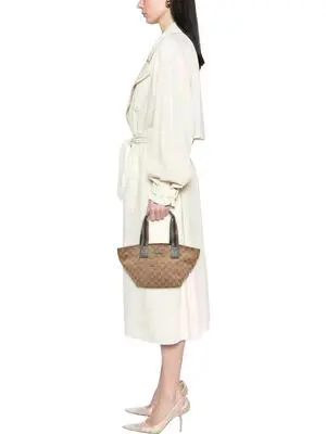 Gucci Gg Canvas Web Tote Bag - Neutrals