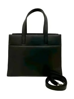 Loewe Leather Anagram Satchel - Black