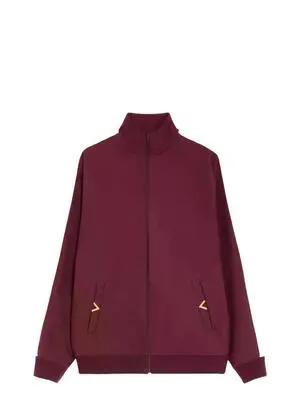 Valentino Garavani Nylon Sweatshirt With Vgold Hardware - Red