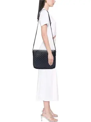 LOUIS VUITTON Damier Graphite Daniel Mm Crossbody Bag - Black