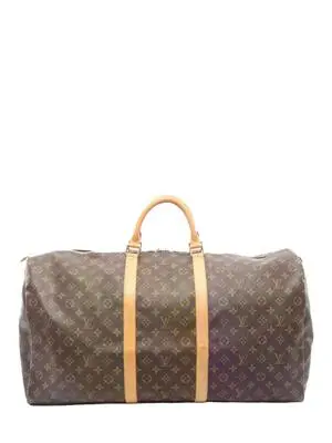 LOUIS VUITTON Keepall Bandouliere 60 Travel Bag - Brown