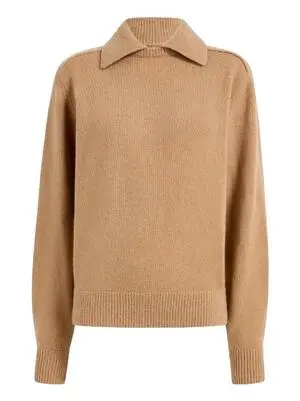 Khaite Jackson Pullover Sweater Camel