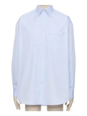 Valentino Garavani Collared Long-sleeved Shirt - Blue