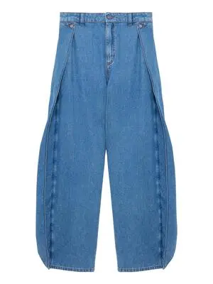 Loewe Wrap Wide-leg Jeans - Blue
