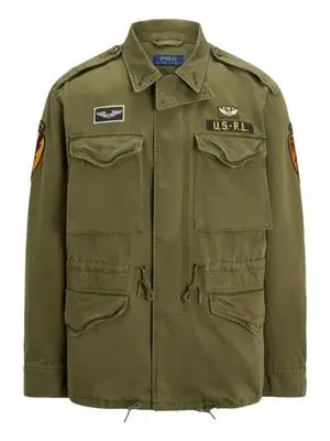 Polo Ralph Lauren Logo-appliqué Military Jacket - Green
