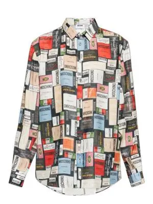 Moschino Printed Long-sleeved Shirt - Multicolor