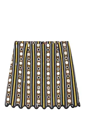 La DoubleJ Baia Mini Skirt In Sanctuary Pattern - Black