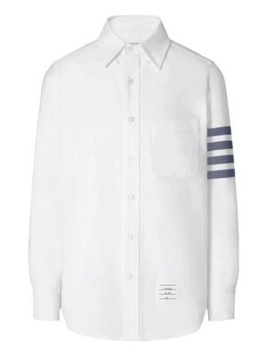Thom Browne Thom Browne 4-Bar Oxford Long-Sleeved Shirt No