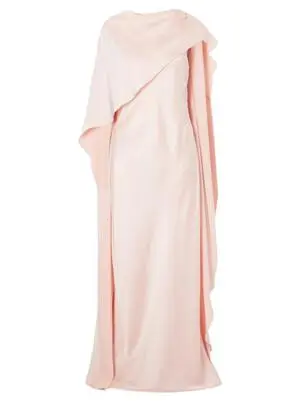 Simkhai Shawl Draped Gown - Pink