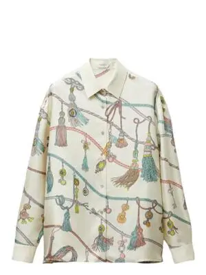 Versace Versace Pattern-Printed Twill Shirt No