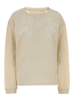 MAISON MARGIELA Maison Margiela Long Sleeve T-Shirt With Faded Numerical Print