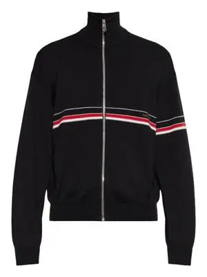 VERSACE Versace Cotton-Knit Zip Cardigan With Embroidered Logo