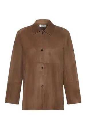 Max Mara Max Mara S Gocce Button-Up Shirt Jacket Mud