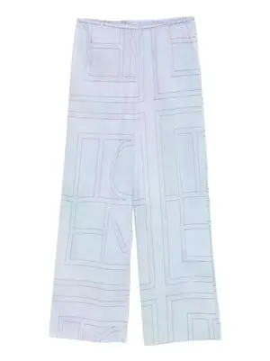TOTEME Elasticated-waistband Trousers - Blue