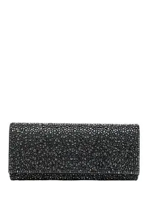 TWENTY FOURHAITCH Huma Crystal-Embellished Fold-Over Clutch Bag
