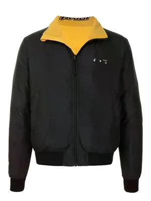 Off-White Reversible Puffer Jacket With Arrows Motif - Black
