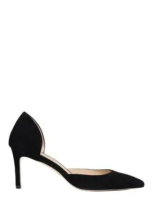 STUART WEITZMAN Mara Suede Pointed Toe Pumps - Black