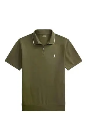 Polo Ralph Lauren Logo-embroidered Zip-up Polo Shirt - Green