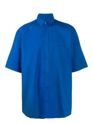 Balenciaga Short Sleeved Logo Shirt - Blue