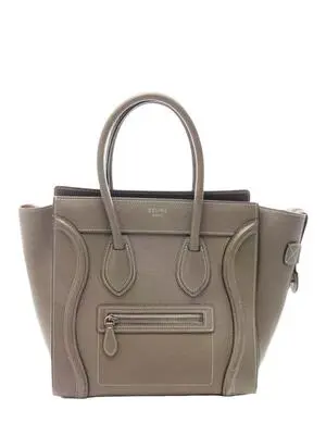 Celine Micro Luggage Tote Bag - Grey