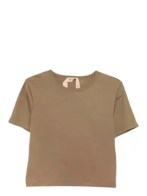 N°21 Embroidered Logo T-shirt - Brown