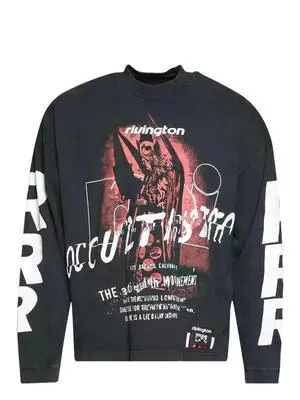 RIVINGTON ROI REBIS Occultista Graphic Print Long Sleeve T-shirt - Black
