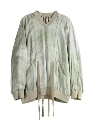 ZIGGY CHEN Ziggy Chen V-Neck Long-Sleeve Sweatshirt