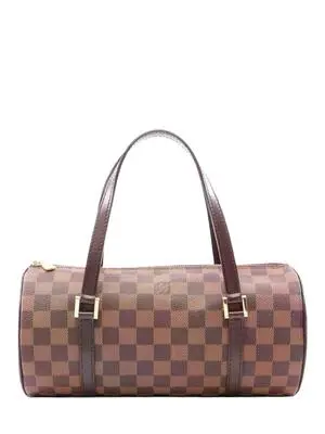 LOUIS VUITTON 2003 Papillon 26 Damier Ebene Handbag - Brown