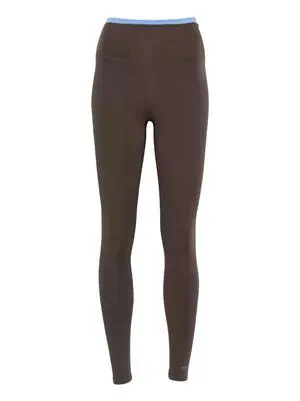 P.E Nation Vita Logo-print Leggings - Brown