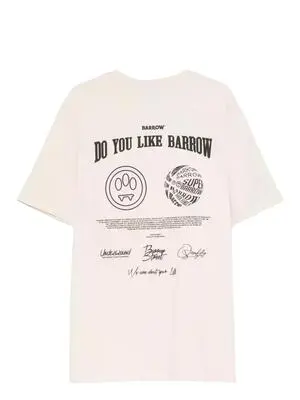 BARROW Logo-print Short-sleeve T-shirt - Neutrals
