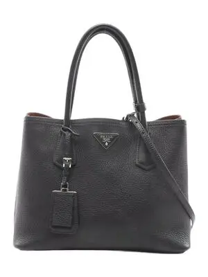 Prada 2000s Triangle-logo Tote Bag - Black