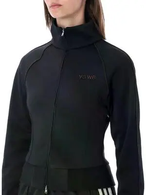 Adidas X Wales Bonner Logo-print Zip-up Sweatshirt - Black