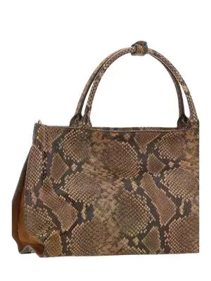 GIANNI CHIARINI Amal Leather Tote Bag - Brown