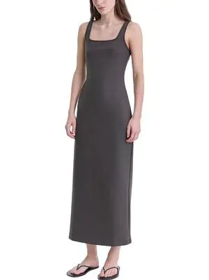 FFORME Square Neck Sleeveless Dress - Grey