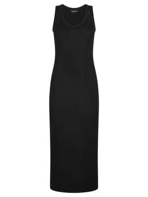 TOM FORD Knit Scoop Neck Midi Dress - Black